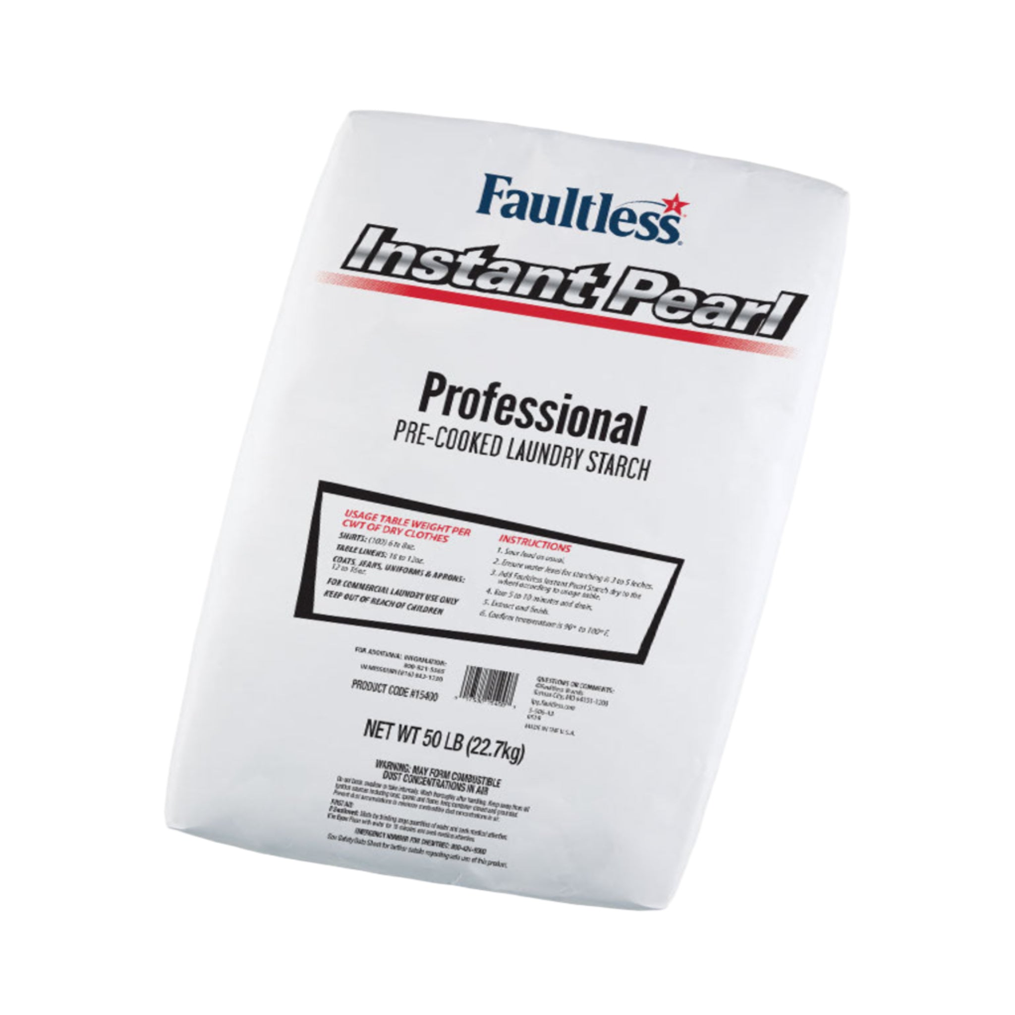 Instant Pearl Premium Starch 50 lbs. [Faultless]